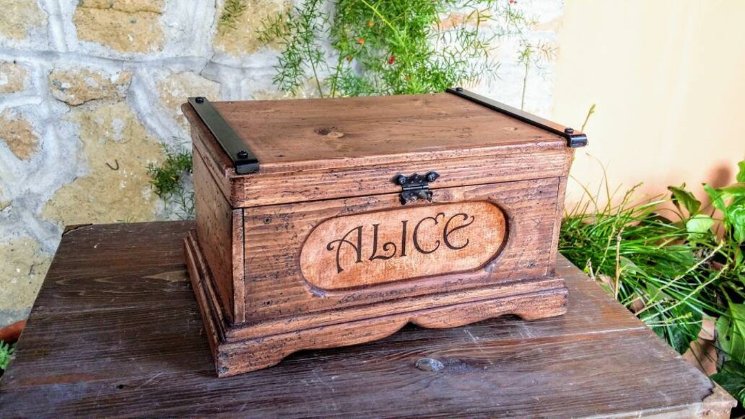 Personalized Wood Box , Custom Wood Box , Box With Name , Reclaimed ...