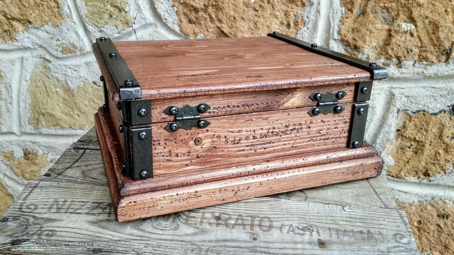 Reclaimed Wood Box Jewelry Box Keepsake Box Rustic Style - Etsy