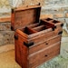 Reclaimed Wood Box With Drawers and Trays , Valet Box , Wooden Jewelry ...