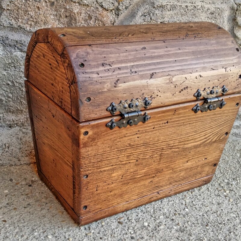 Wooden Treasure Chest - Etsy