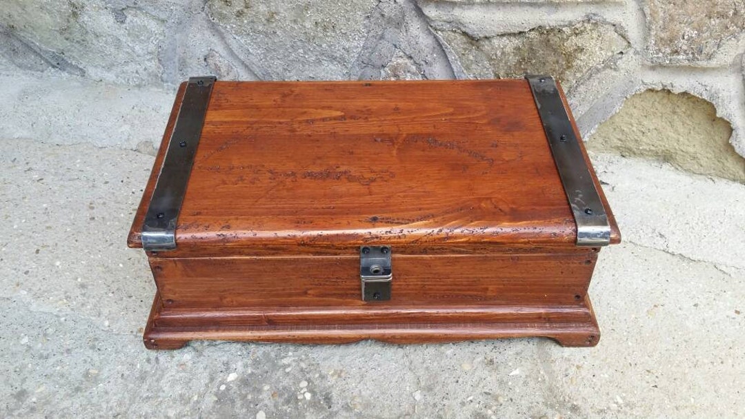 Large Keepsake Box , Wood Storage Box , Memory Box , Jewelry Box ...