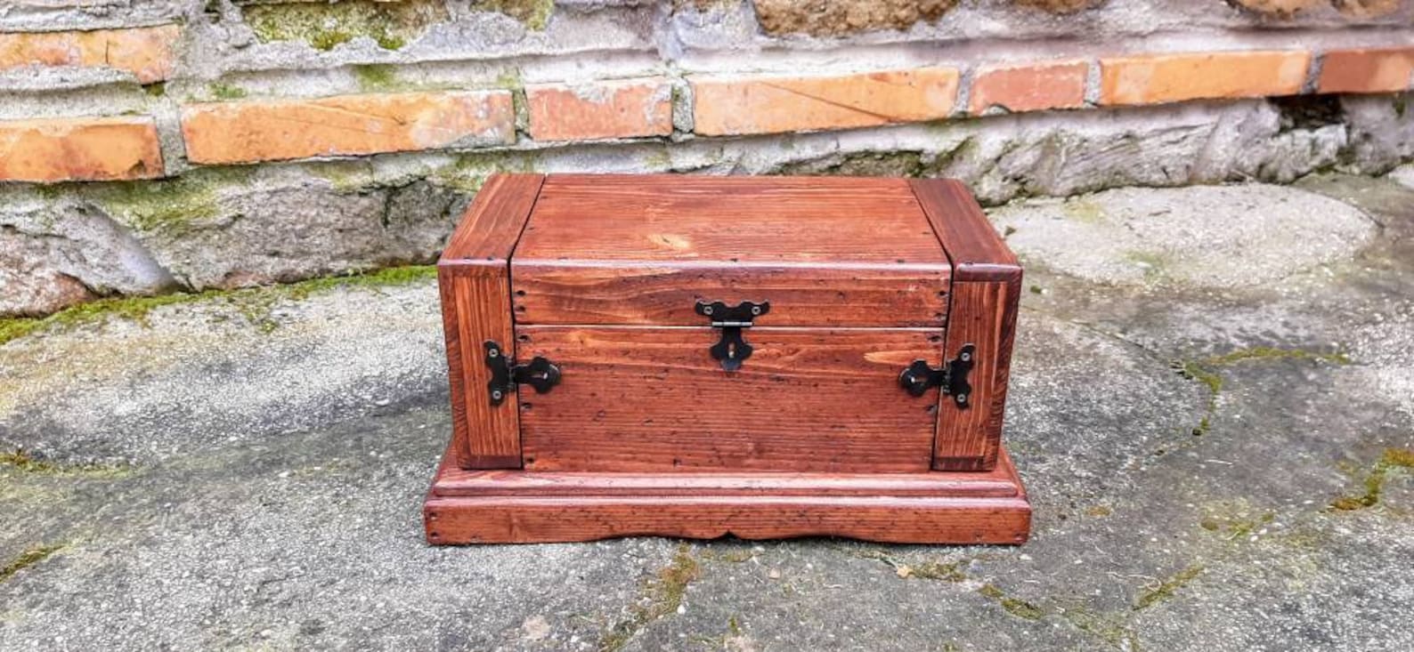 Hidden Compartment Box Antique Wood Box Handmade in Italy - Etsy