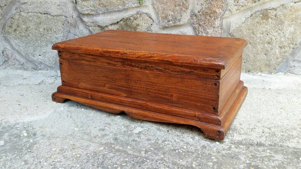 Large Keepsake Box Wood Storage Box Memory Box Jewelry | Etsy