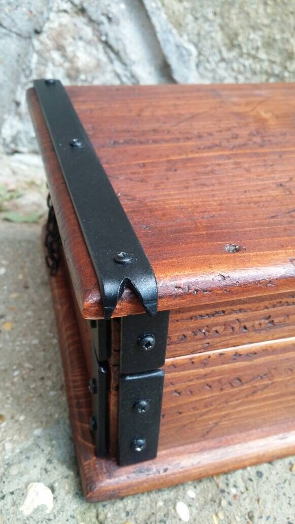 Personalized box reclaimed wood box jewelry box | Etsy