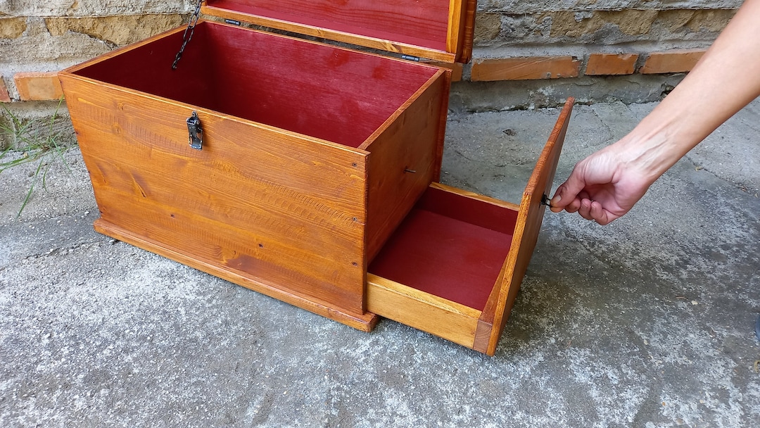 Vintage Box With Secret Drawer Made in Italy With Old Wood , Hidden ...