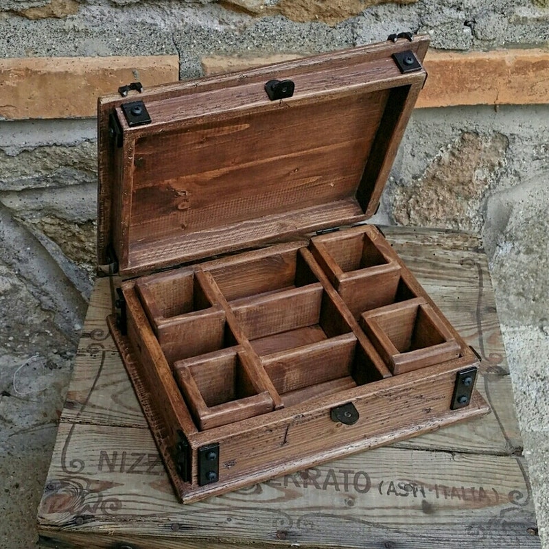 Rustic Wood Box - Etsy