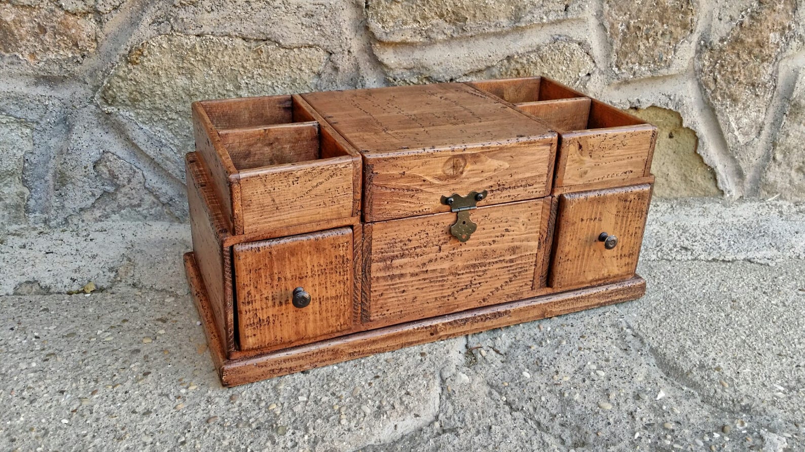 Wood Storage Box Wood Chest of Drawers Wood Box With - Etsy