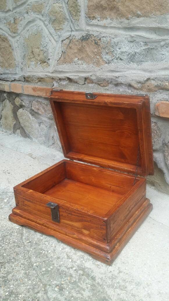 Keepsake Box , Reclaimed Wood Storage Box , Handmade in Italy - Etsy