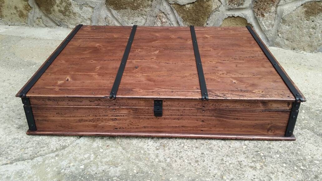 Large Keepsake Box Reclaimed Wood Box | Etsy