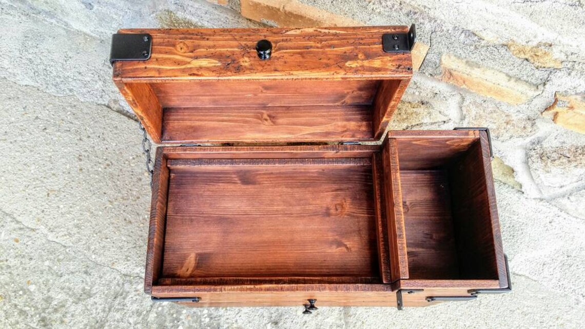 Hidden Storage Valet Box With Drawers and Trays Made in Italy, Secret ...