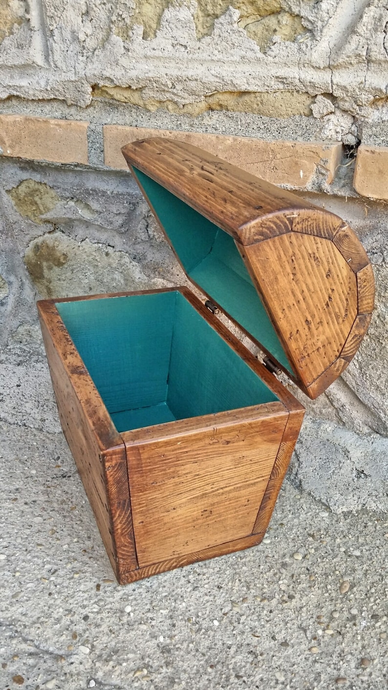 Wooden Trunk Treasure Chest Wood Keepsake Box - Etsy