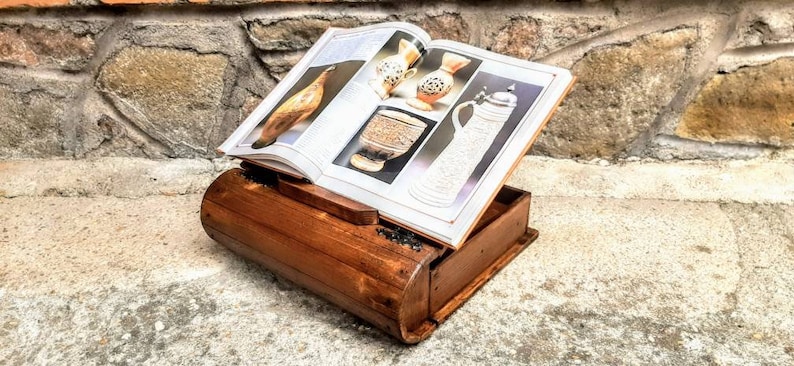 Book Box Handmade in Italy With Antique Wood, Bible Box With Drawer in ...