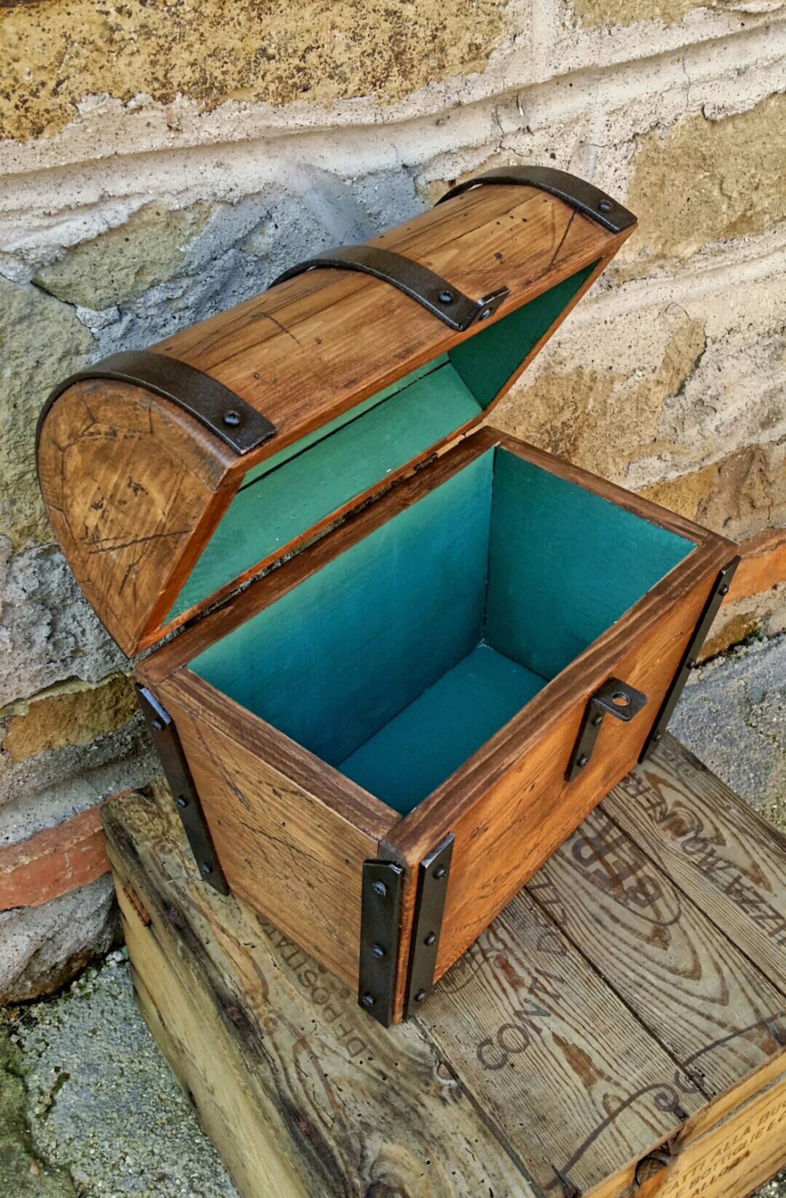 Treasure Chest Custom Made , Wooden Chest Handmade in Italy High ...