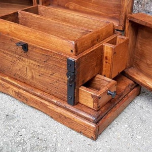 Secret Compartment Jewelry Box With Trays and Drawers 100% Handmade in ...