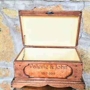 Personalized Box , Custom Wood Box With Name , Reclaimed Wood Box . - Etsy