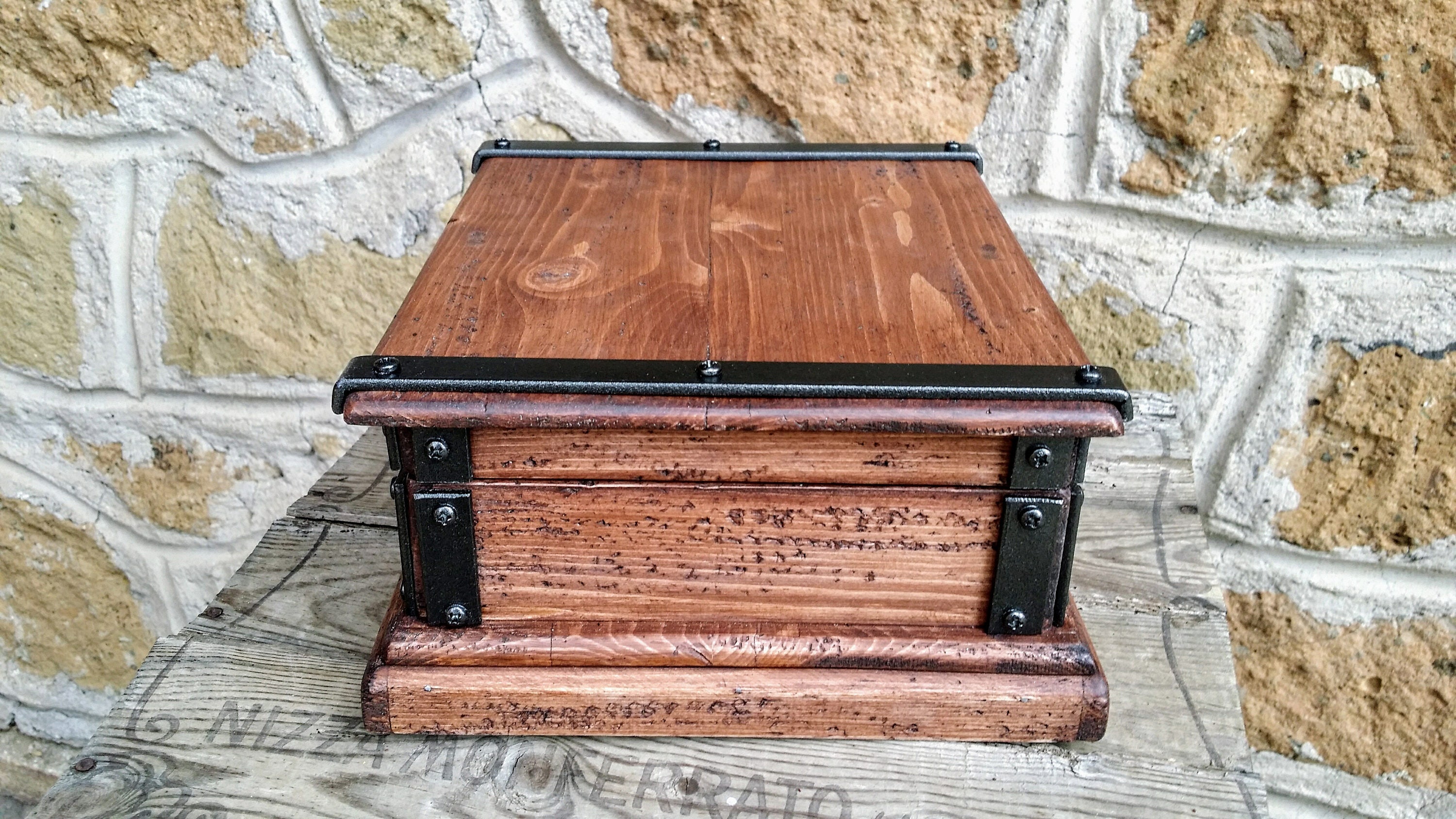 Reclaimed Wood Box Jewelry Box Keepsake Box Rustic Style | Etsy