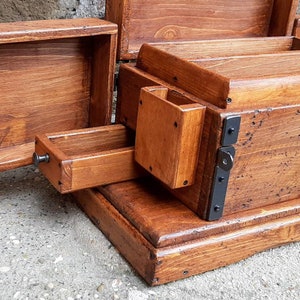 Secret Compartment Jewelry Box With Trays and Drawers 100% Handmade in ...
