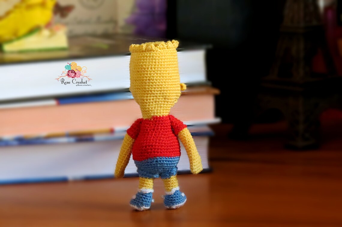 Amigurumi Crochet Pattern : Bart Simpson PDF File | Etsy