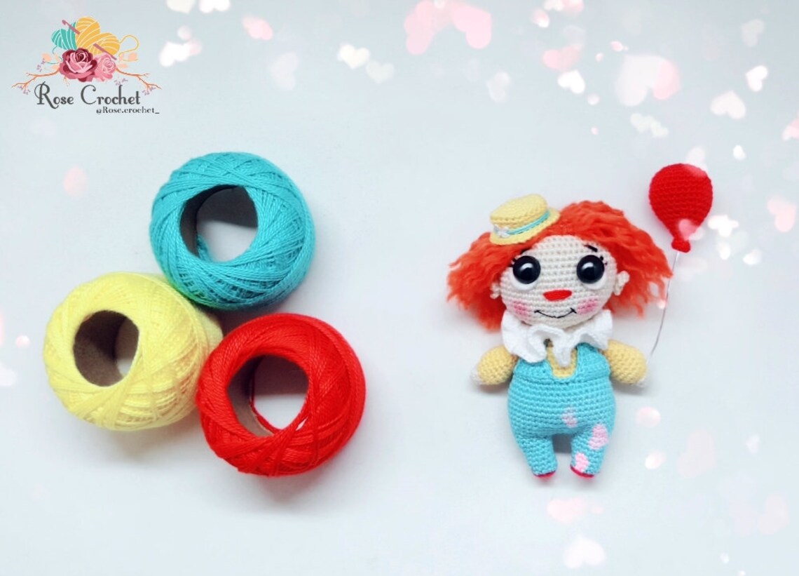 Amigurumi Crochet Pattern : Lisy the Cute Clown & Akumu the - Etsy