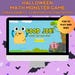 Halloween Monster Math Game | Canva Interactive Game | K-2 Educational ...