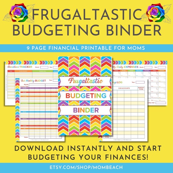 Frugaltastic Budgeting Planner Printable Savings Log Debt | Etsy
