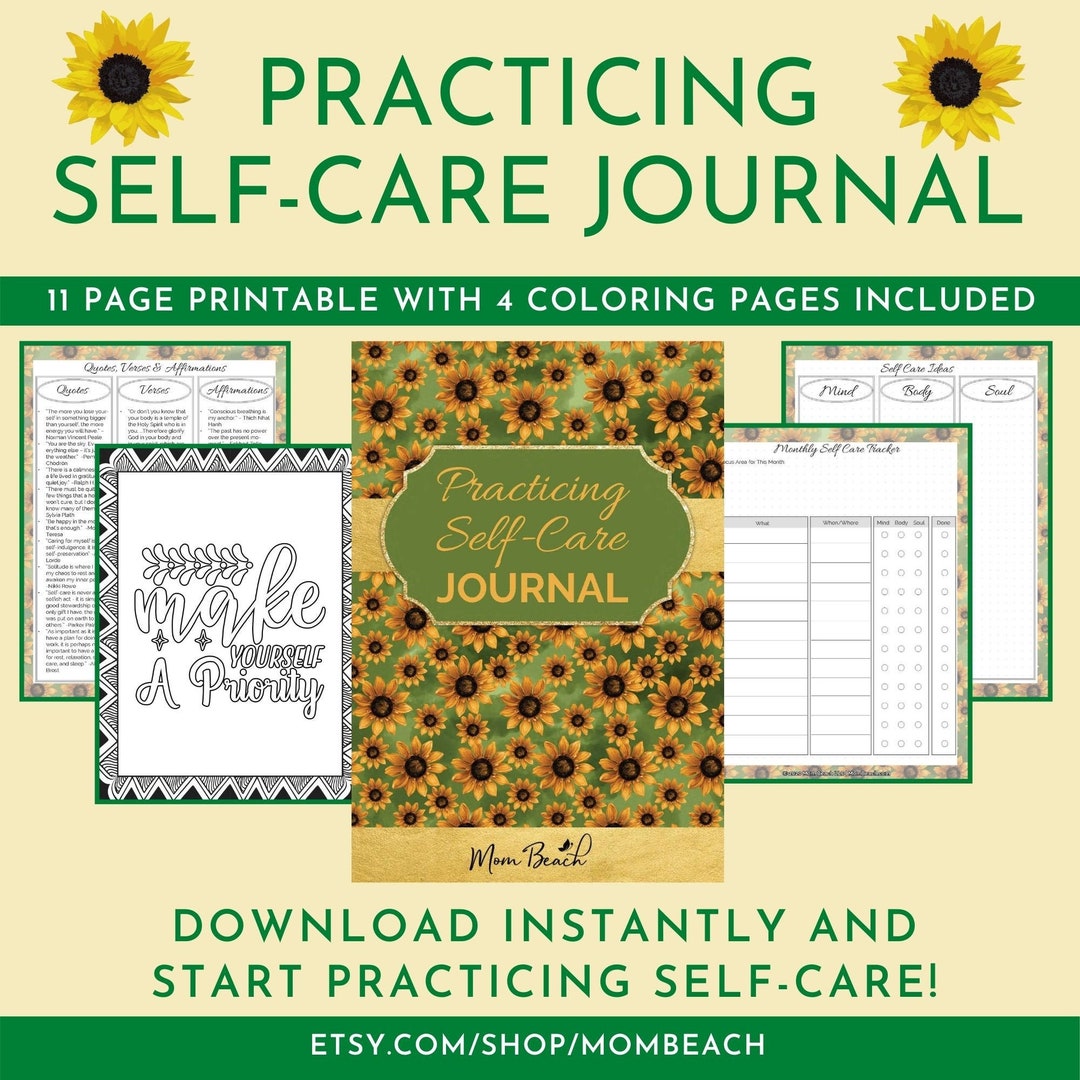 Practicing Self-care Bullet Journal | Self-care Tracker | Daily Self ...