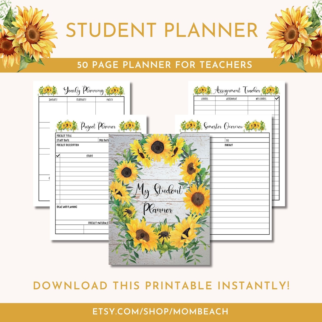 Student Planner | Student Semester Overview | Student Goal | Student ...