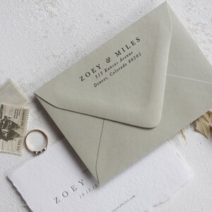 Minimal Save the Dates + Envelopes • Gold Foil, Modern Boho, Plantable ...