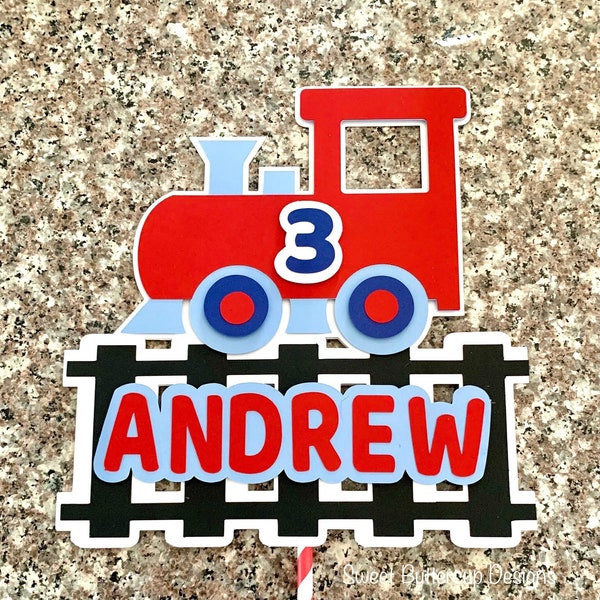 Train Cake Topper - Etsy