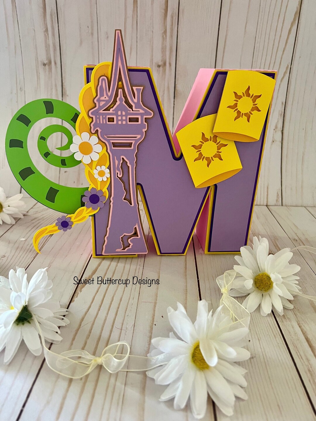 Rapunzel Party 3D Letters and Numbers, Rapunzel Party Theme Decorations ...