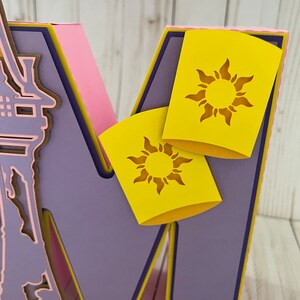 Rapunzel Party 3D Letters and Numbers, Rapunzel Party Theme Decorations ...