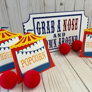 Circus Table Sign, Circus Centerpiece Sign- Customizable Colors - Etsy