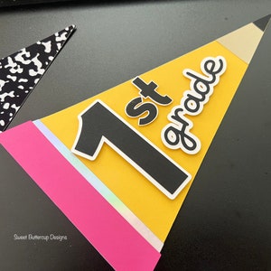 First Day of School Flags, Back to School Pennant Flags, First Day ...