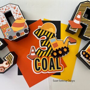 Construction 3D Letters Dump Truck 3D Letters Construction - Etsy