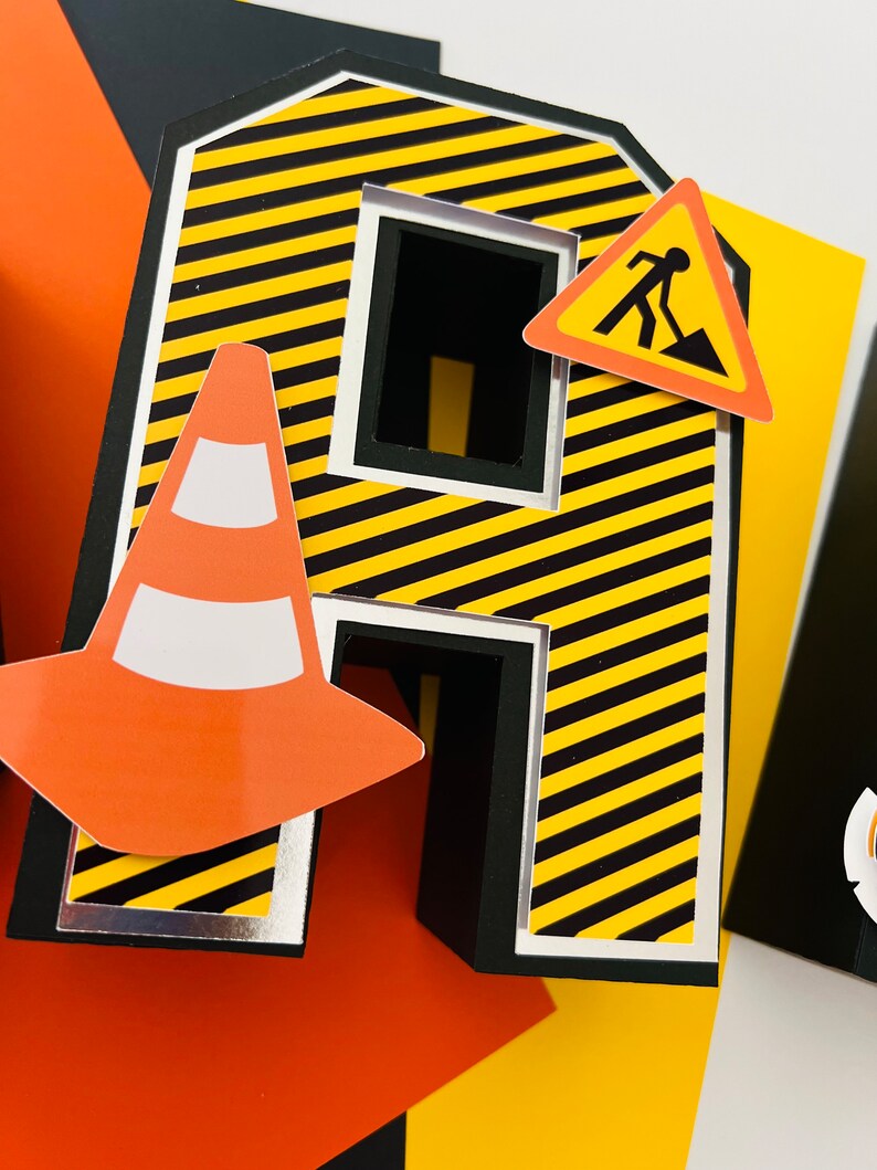 Construction 3D Letters Dump Truck 3D Letters Construction - Etsy