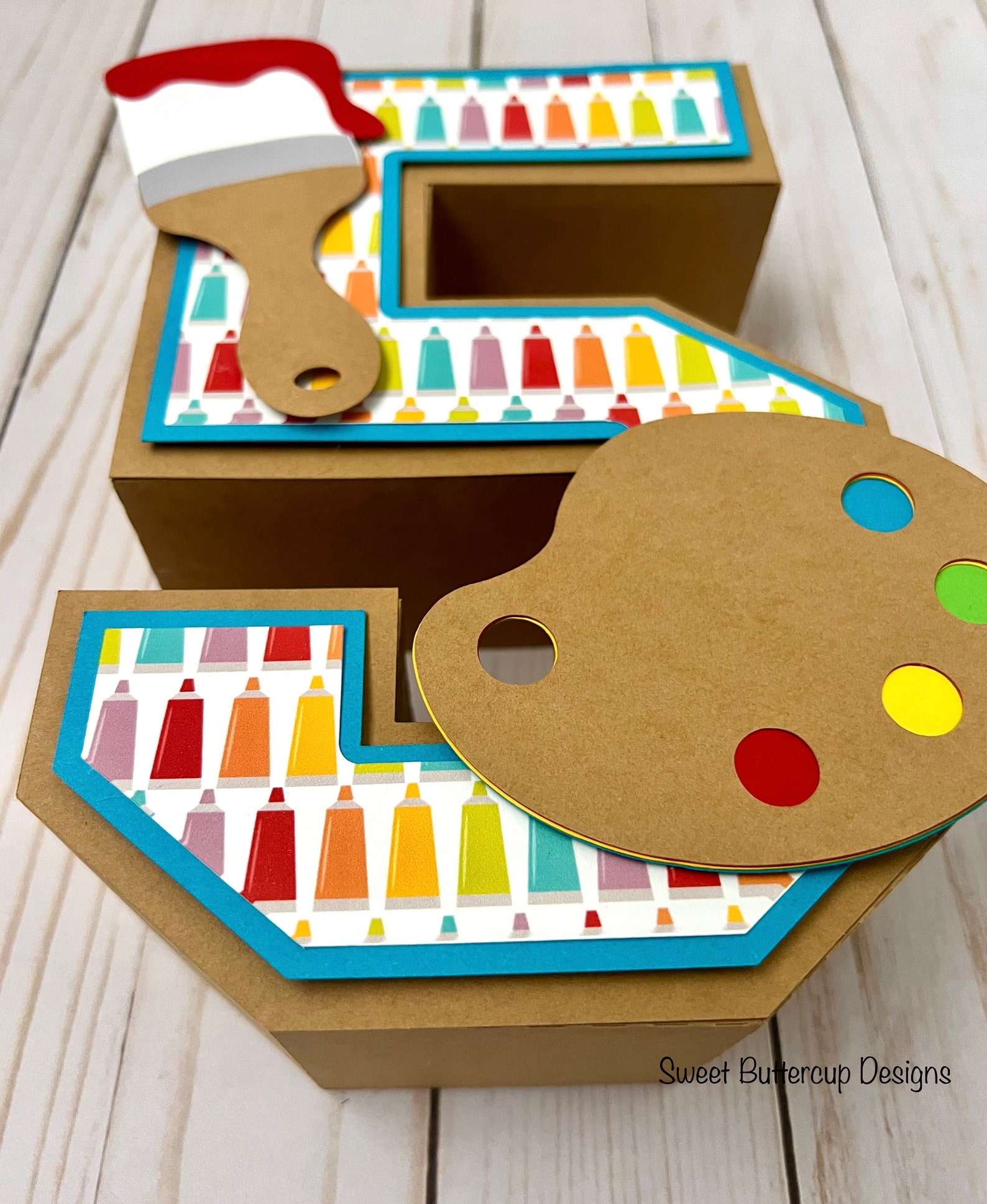 Paint Party 3D Letters and Numbers Art Party Rainbow Party - Etsy