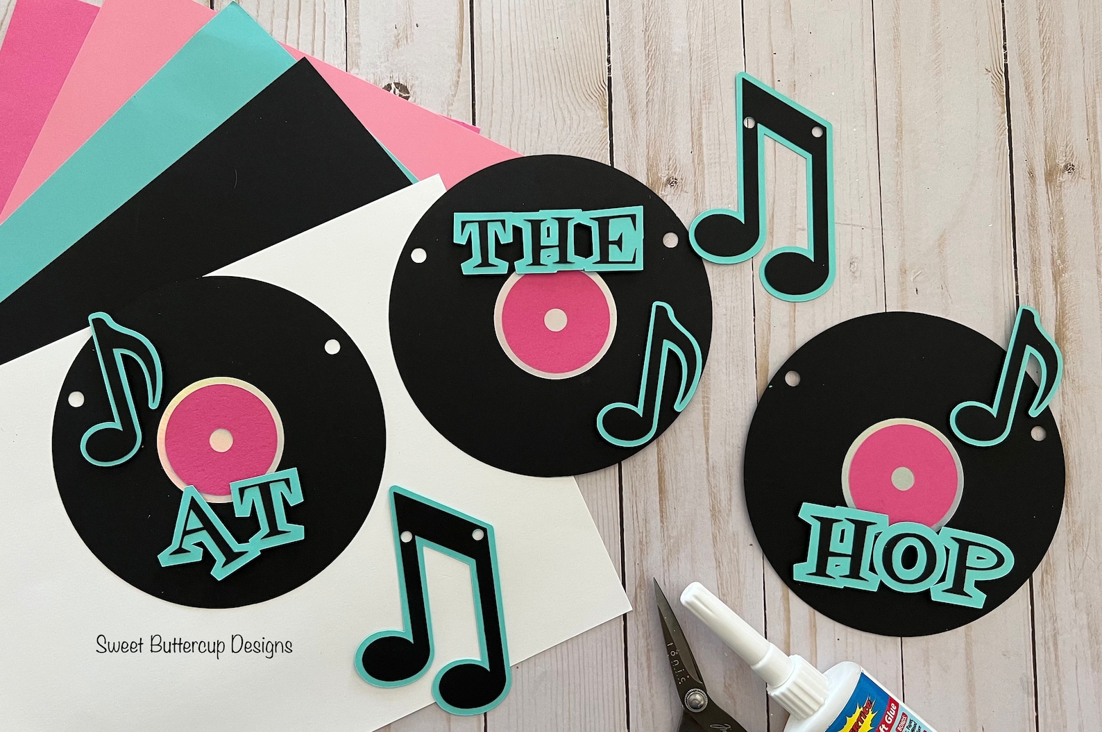 Sock Hop 3D Letters & Numbers, Fifties ,1950's Party, 50's Diner Party ...