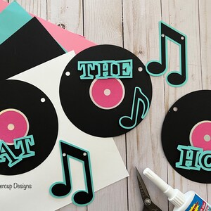 Sock Hop 3D Letters & Numbers, Fifties ,1950's Party, 50's Diner Party ...
