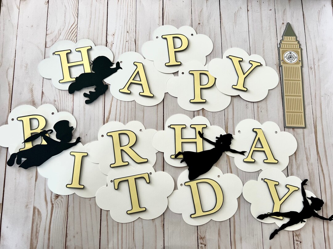 Neverland Party Banner, Peter Pan Party Banner, Peter Pan Decorations ...