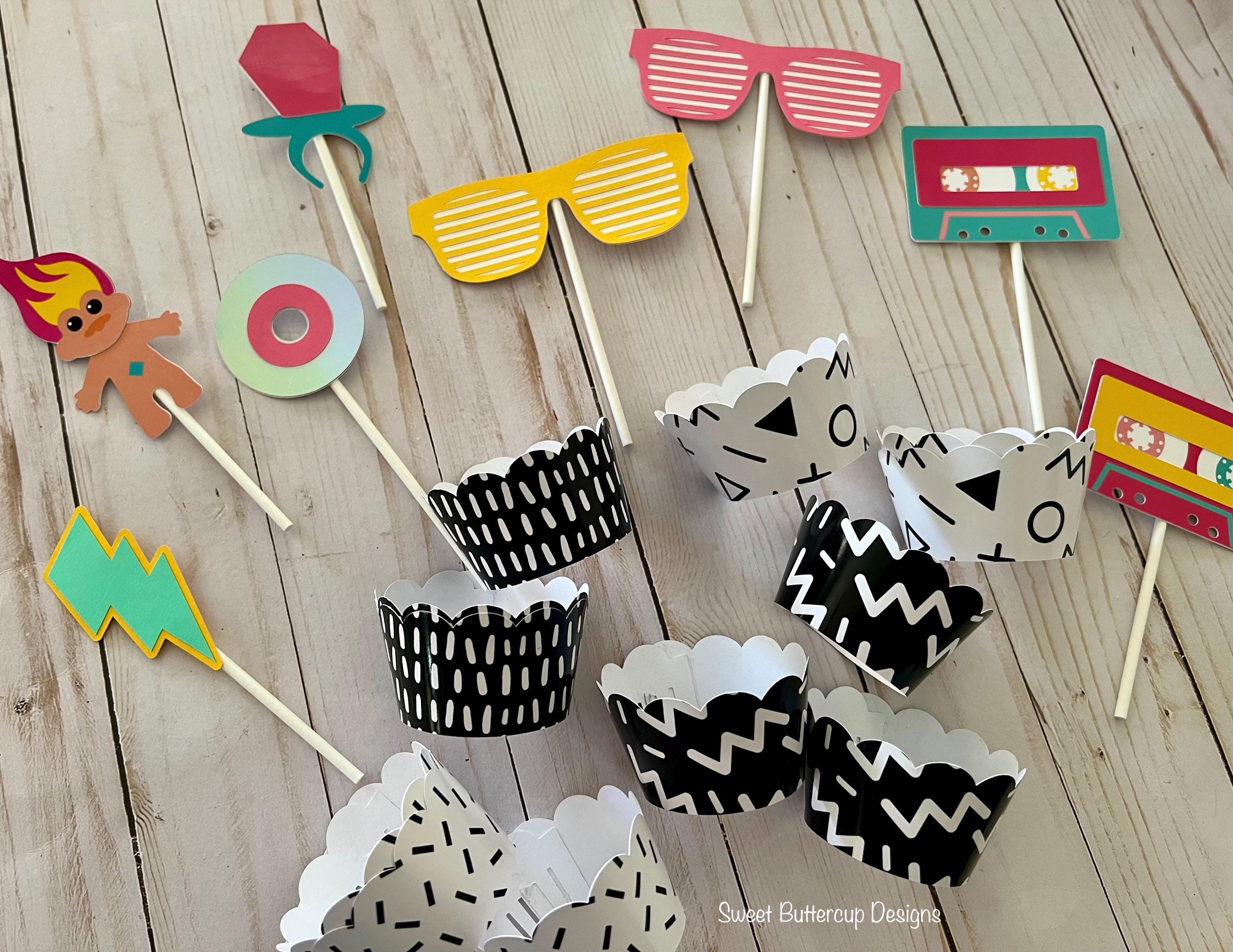 90s Party Photo Booth Props, Old School Throwback, Set of 4 - Etsy