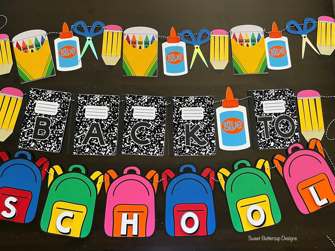 Classroom Banner, Welcome Back to School, Teacher Banner: Customizable ...