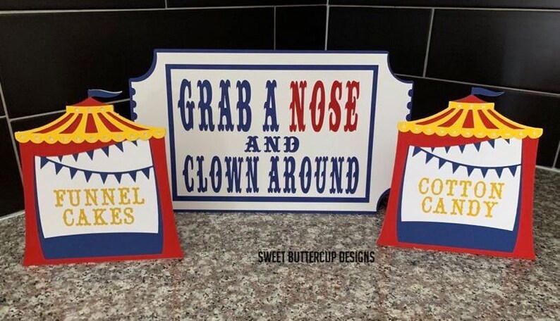Circus Table Sign Circus Centerpiece Sign - Etsy
