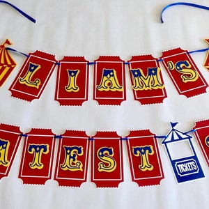 Circus Table Sign, Circus Centerpiece Sign- Customizable Colors - Etsy