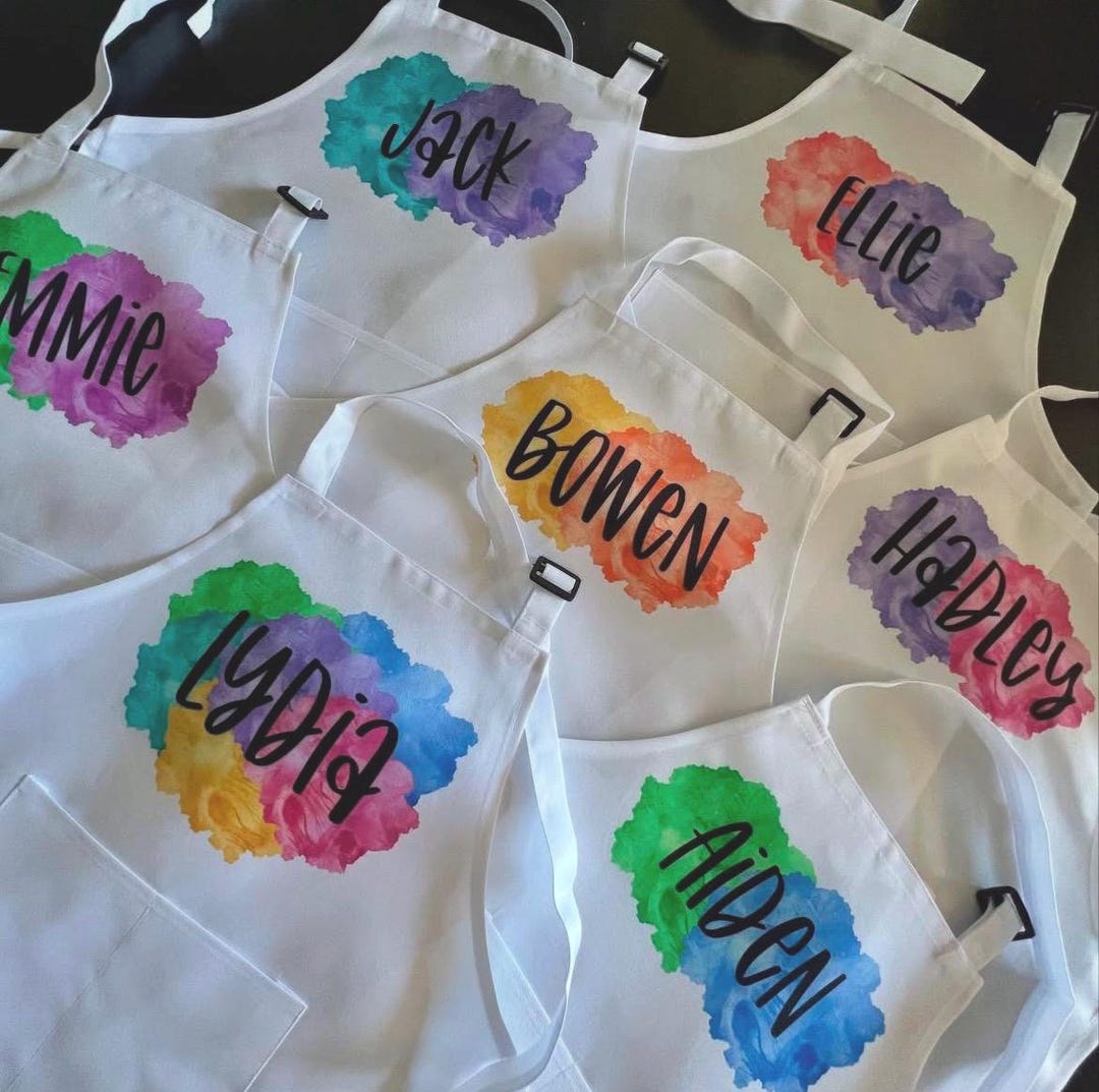 Customize Paint Splat Apron, Painting Party, Painting Decorations and ...