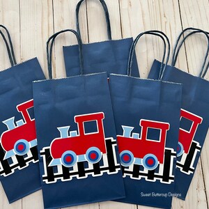 Train Party Goody Bags, Train Treat Bags, Train Party Decorations - Etsy