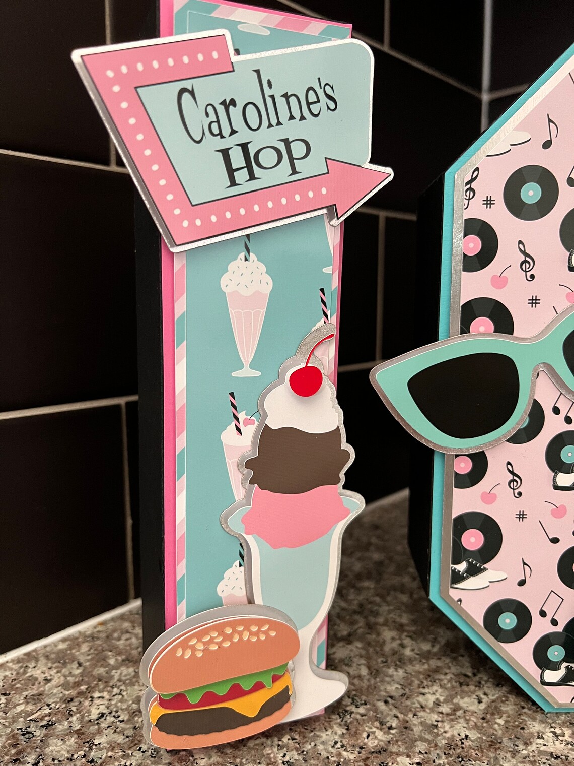 Sock Hop 3D Letters & Numbers, Fifties ,1950's Party, 50's Diner Party ...