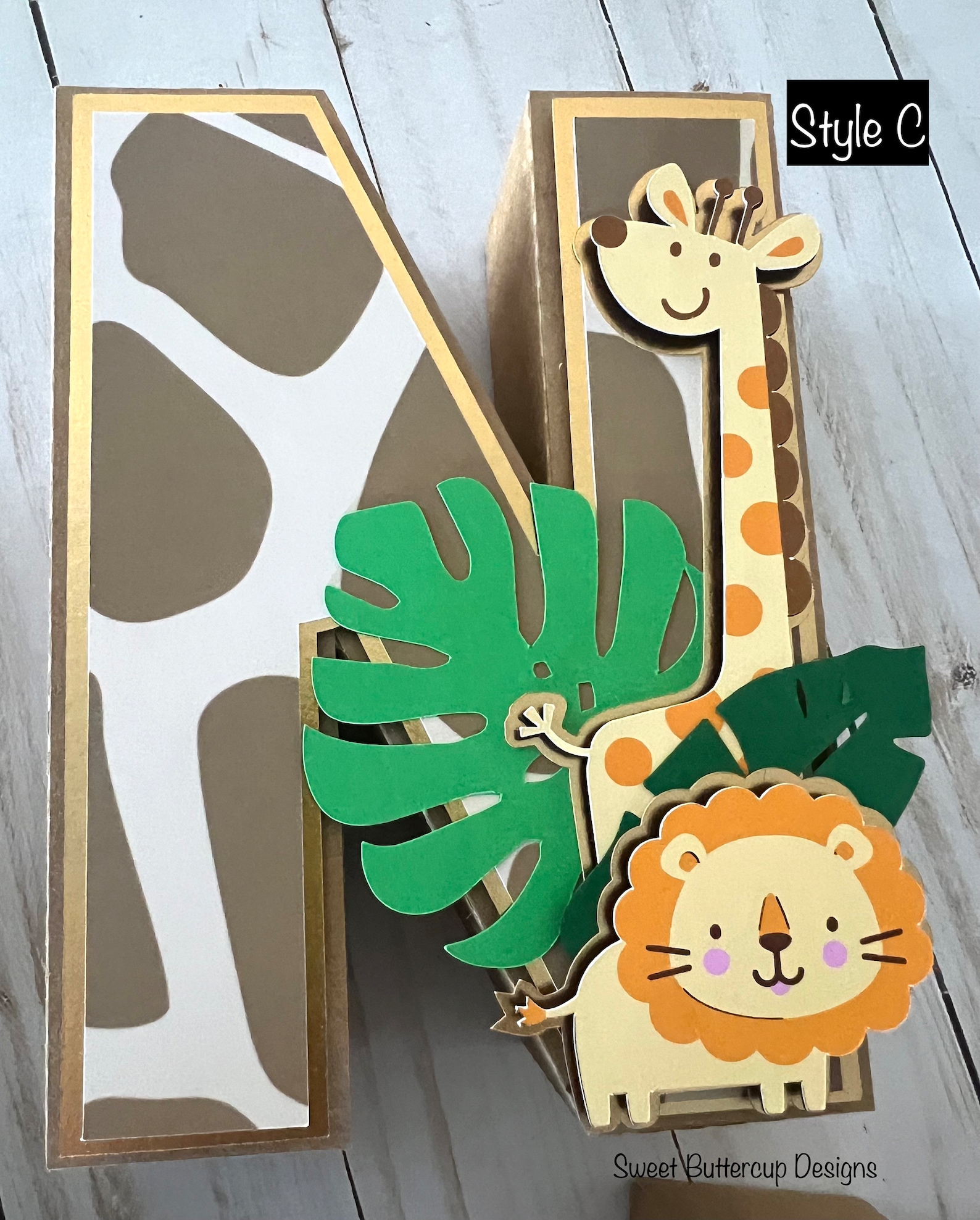 Wild One 3D Letters, Safari Themed 3D Letters, Jungle Themed 3D Letters ...