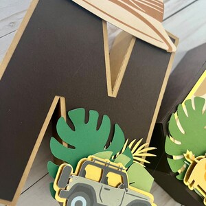 Wild One 3D Letters, Safari Themed 3D Letters, Jungle Themed 3D Letters ...