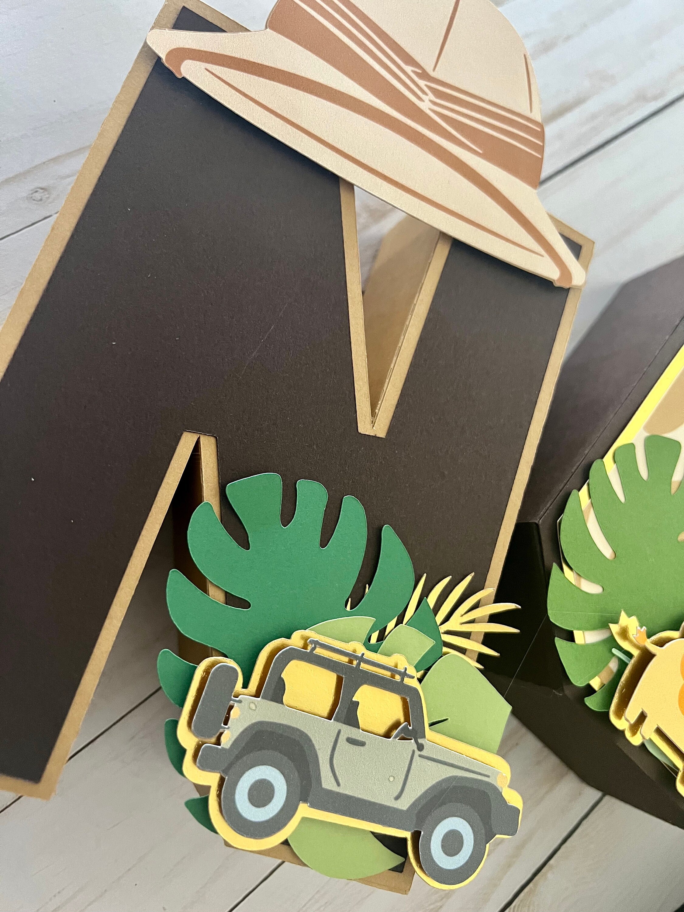Wild One 3D Letters Safari Themed 3D Letters Jungle Themed - Etsy Canada