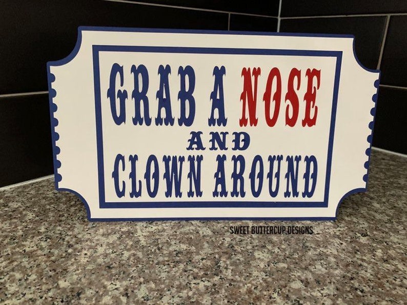 Circus Table Sign Circus Centerpiece Sign - Etsy